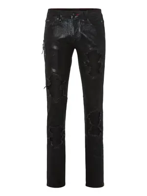 Philipp Plein Rock Star Slim Fit Jeans - Black