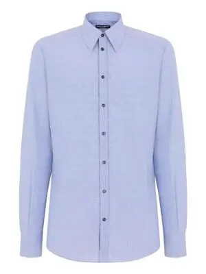 Dolce & Gabbana Plaid Cotton Shirt - Blue