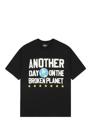 BROKEN PLANET Another Day T-shirt - Midnight Black