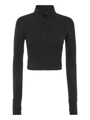 PLEIN SPORT Cropped Performance Sweatshirt - Black