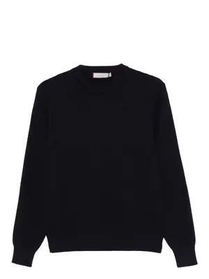 Canali Waffle-knit Sweater - Blue