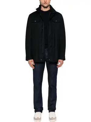 Canali Padded Jacket - Blue