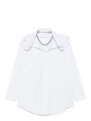 Y/project Shirt Mini Dress - White