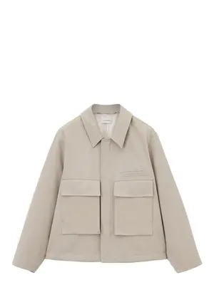 LEMAIRE 3d Pockets Quilted Jacket - Neutrals