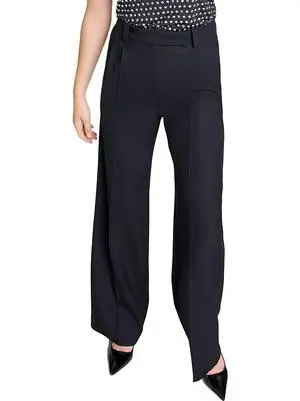 Maje Pernoui Wide-Leg Trousers Black
