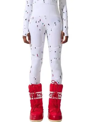 Perfect Moment Active Leggings - Dede Ski Print