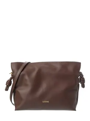 Loewe Loewe Flamenco Mini Leather Clutch Brown