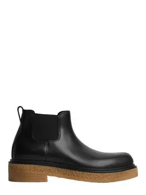 BOTTEGA  VENETA Leather Chelsea Ankle Boot - Black