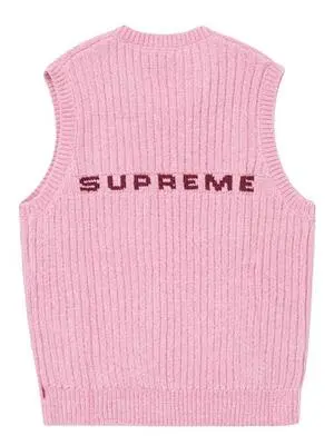 Supreme Chenille Sweater Vest - Light Purple