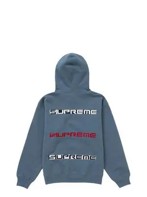 Supreme AOI Stacked Hooded Sweatshirt Slate