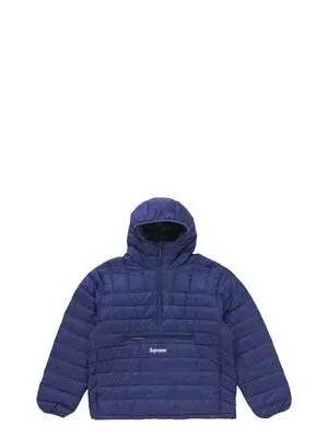 Supreme Micro Down Half Zip Hooded Pullover (fw24) Navy Blue