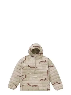 Supreme Micro Down Half Zip Hooded Pullover Desert Camo