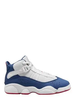 JORDAN 6 Rings True Blue Sneakers - White/university Red/light Steel Grey