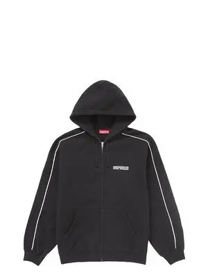 Supreme Zip Up Hooded Sweatshirt - Black