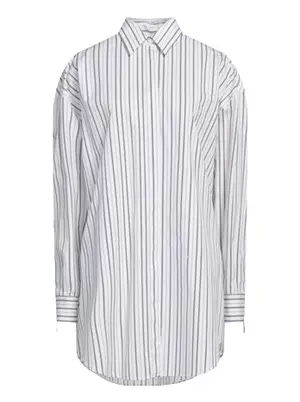 OFF-WHITE™ Striped Oversized Shirt - White