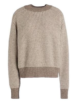 Max & Co. Wool Blend Mélange Crewneck Sweater - Beige