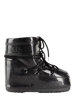 Moon Boot Mb Icon Low Glitter Ankle Boots - Black