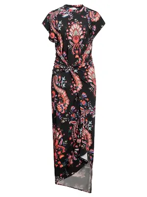 Rabanne Maxi Dress In Paisley Print - Black