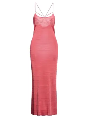Giorgio Armani Knitted Maxi Dress - Red