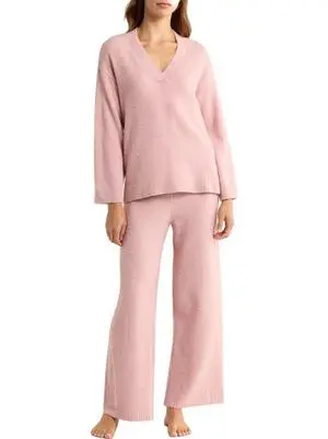 Nordstrom Sweater And Lounge Pants Set - Pink Puff