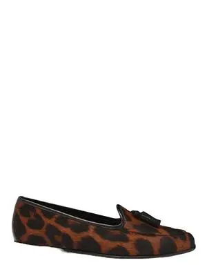 Santoni Andrea Tassel Loafer - Leopard