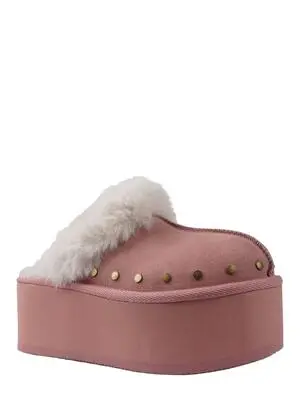 CANDIE'S Sutton Platform Clog - Pink Suede