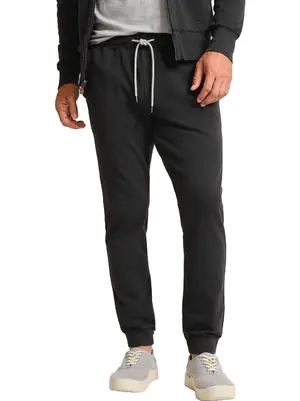 Tommy Bahama Ben & Terry Stretch Cotton French Terry Joggers - Coal