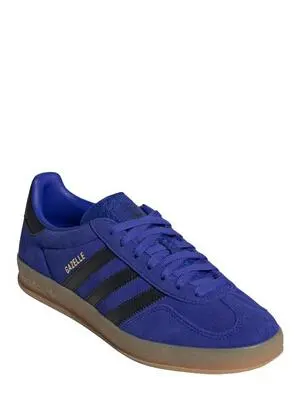 Adidas Gazelle Indoor Sneaker Lucid Blue/black/gold Metallic