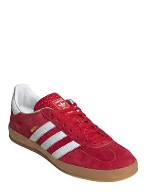 Adidas Gazelle Indoor Sneaker Scarlet/cream White/gold