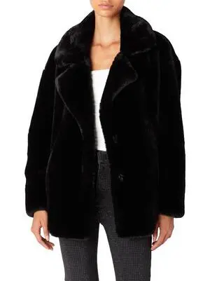 Blanknyc Faux Fur Overcoat - Fuzzy Paws