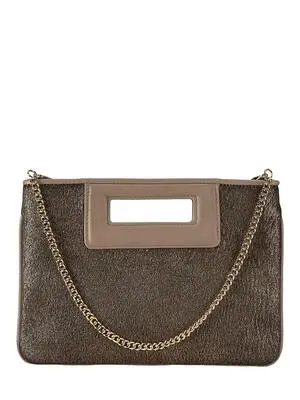 Gigi New York Willa Clutch - Gold Haircalf