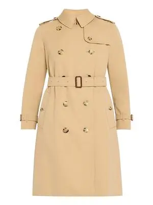 Burberry Kensington Organic Gabardine Trench Coat - Beige