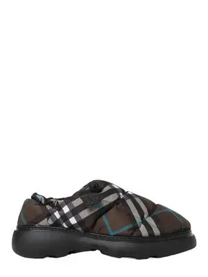 Burberry Checked Quilted Sneakers - Black