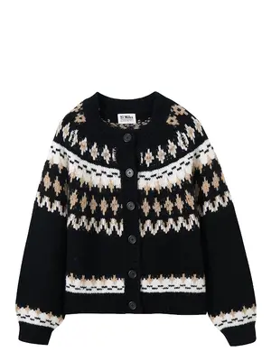 27 MILES MALIBU Calista Fair Isle Cardigan