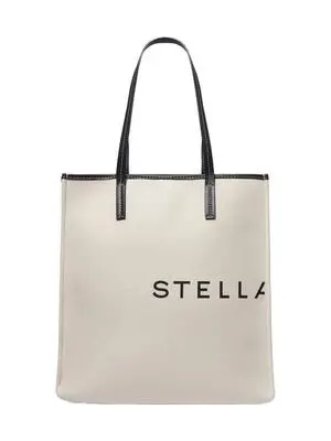 Stella McCartney Smc Canvas Large Tote Bag - Black