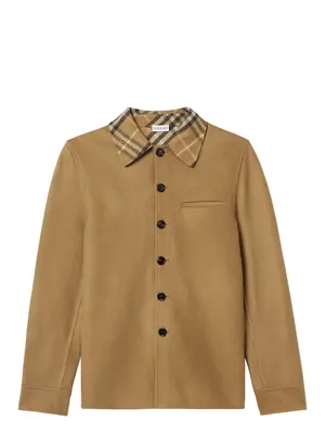 Burberry Wool-felt Jacket - Brown