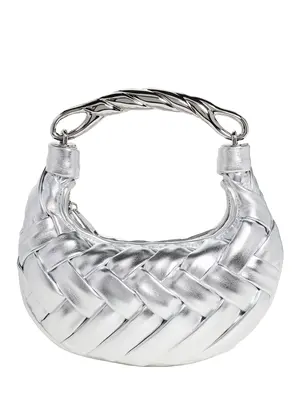 Jw Pei JW PEI Orla Weave Handbag Silver