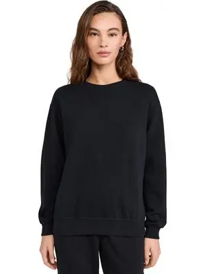 Z Supply Crewneck Fleece Sweatshirt - Black