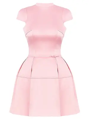 House Of Cb Saida Backless Mini Dress - Parisian Pink