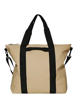 Rains Rains Waterproof Coated-Shell Tote Bag 24 Sand