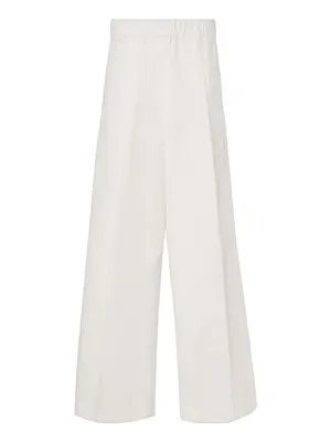Dries Van Noten Dries Van Noten High-Rise Wide-Leg Pants White
