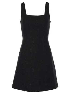 Veronica Beard Delphine Cotton-blend Minidress - Black