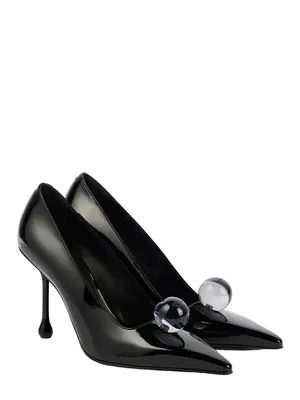 JIMMY CHOO Orb 95 Embellished Pumps - Black