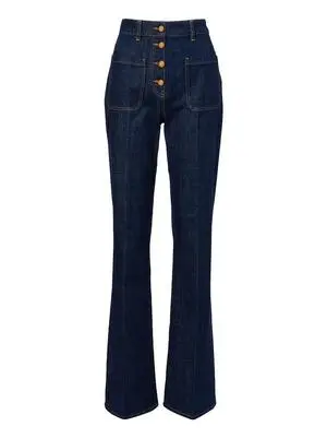 Valentino Garavani High-rise Straight Jeans - Blue
