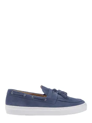 Frescobol Carioca Monta Suede Boat Shoes - Blue