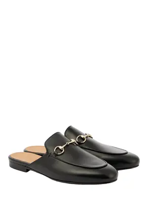 GUCCI Gucci Princetown Horsebit Leather Mules