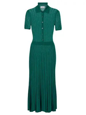 GABRIELA HEARST Gabriela Hearst Knitted Cashmere And Silk Shirt Dress