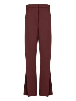 Tove Gabrielle Wide-leg Trousers - Burgundy