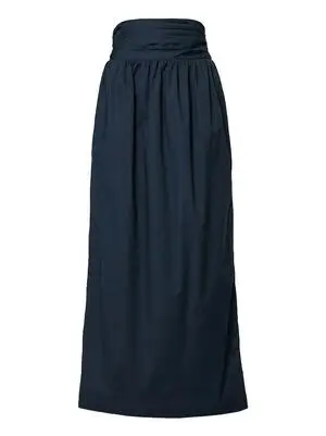 ADRIANA DEGREAS Adriana Degreas Cotton Maxi Skirt Blue