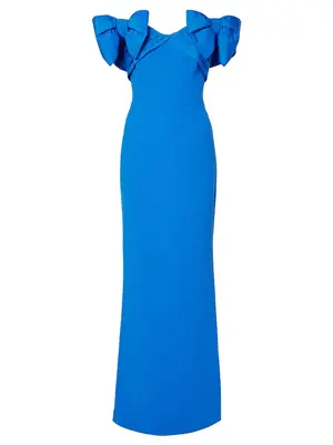 Rebecca Vallance Antonella Taffeta Gown - Blue